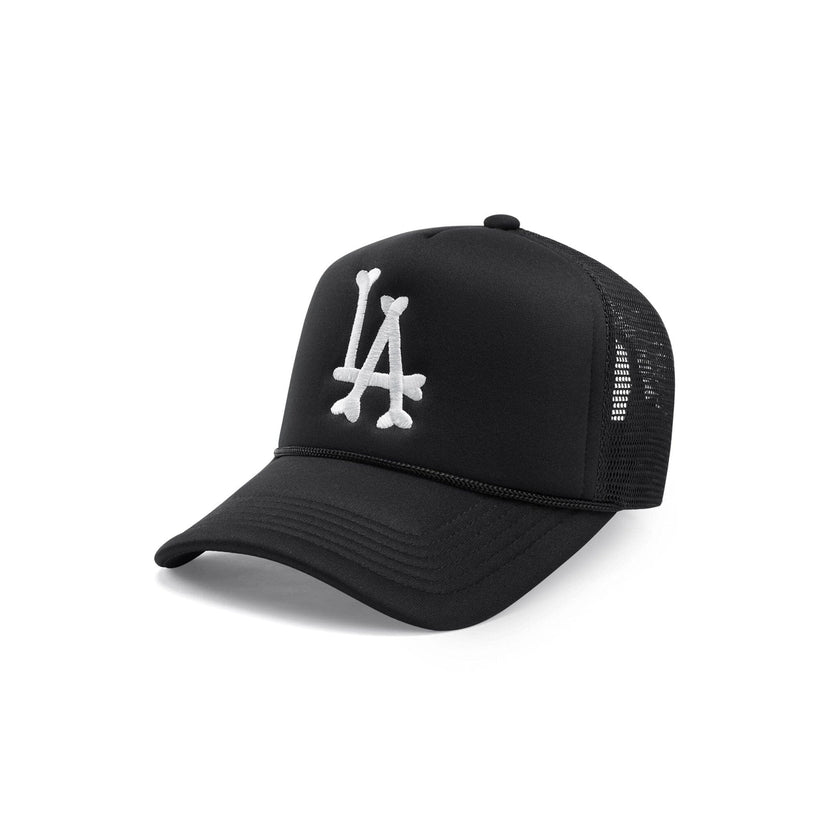 LA Bones Trucker Hat - Black | CVRTLA